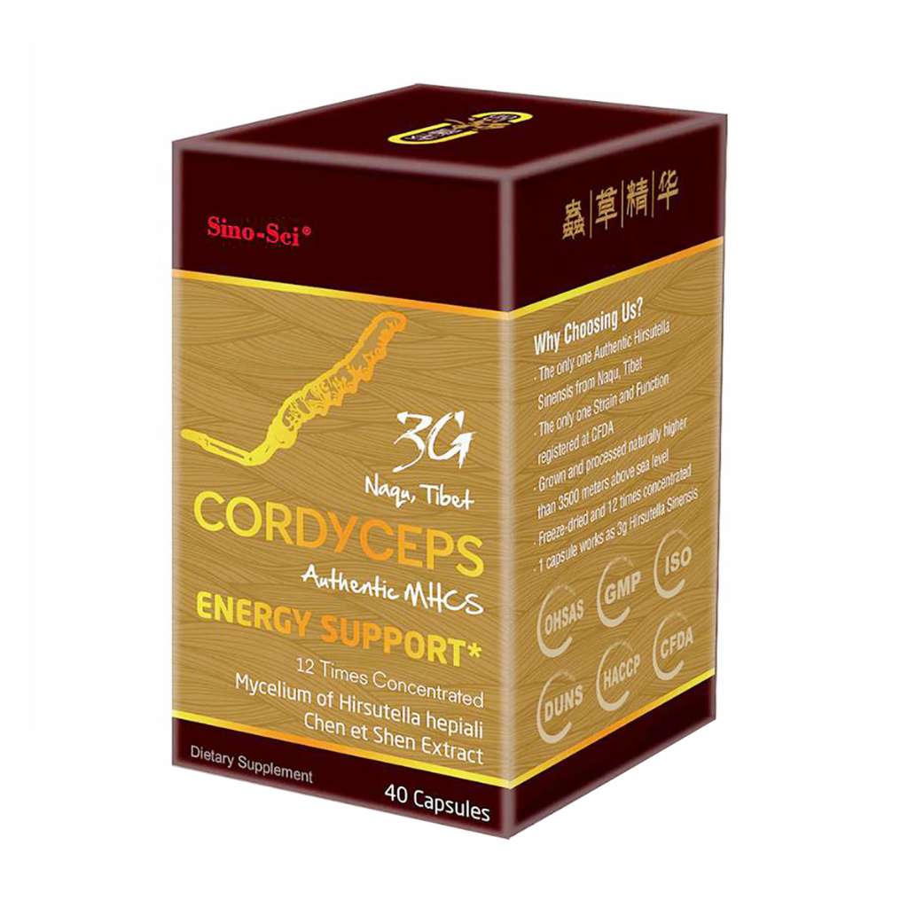 中科 虫草精华3G 冬虫夏草浓缩胶囊 40粒 美国德成行