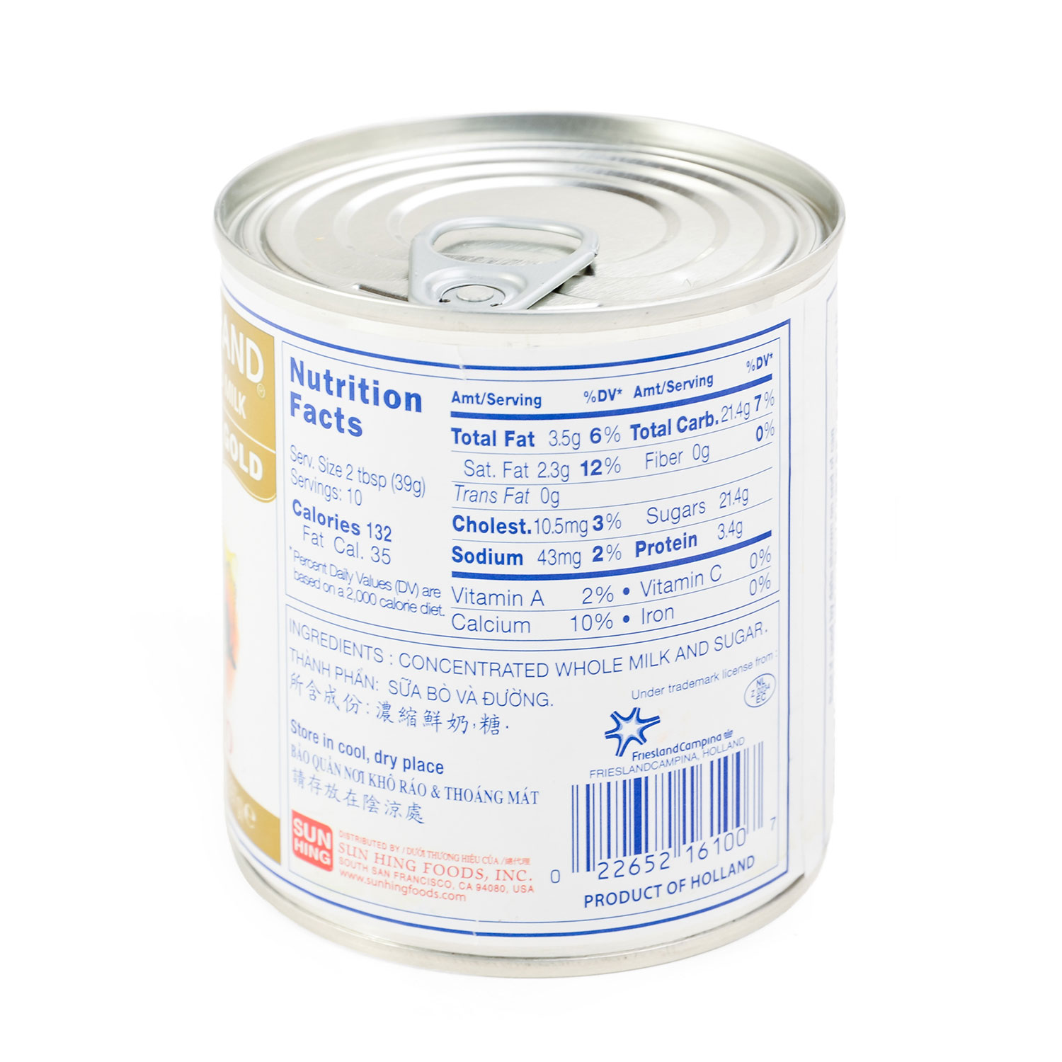 LONGEVITY BRAND Sweetened Condensed Milk - GOLD 397g/14oz - Tak Shing Hong