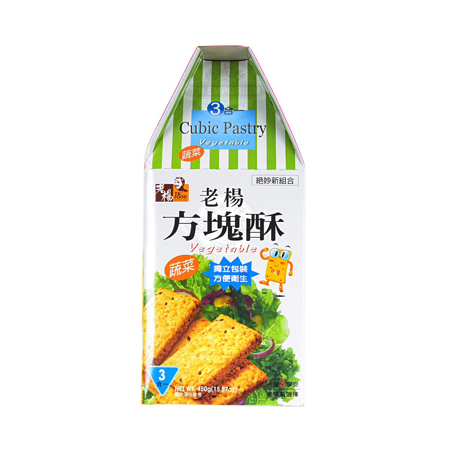 TK FOOD 3in1 Cubic Pastry (Oat-Fiber/Egg/Vegetable) Layers 450g - Tak ...
