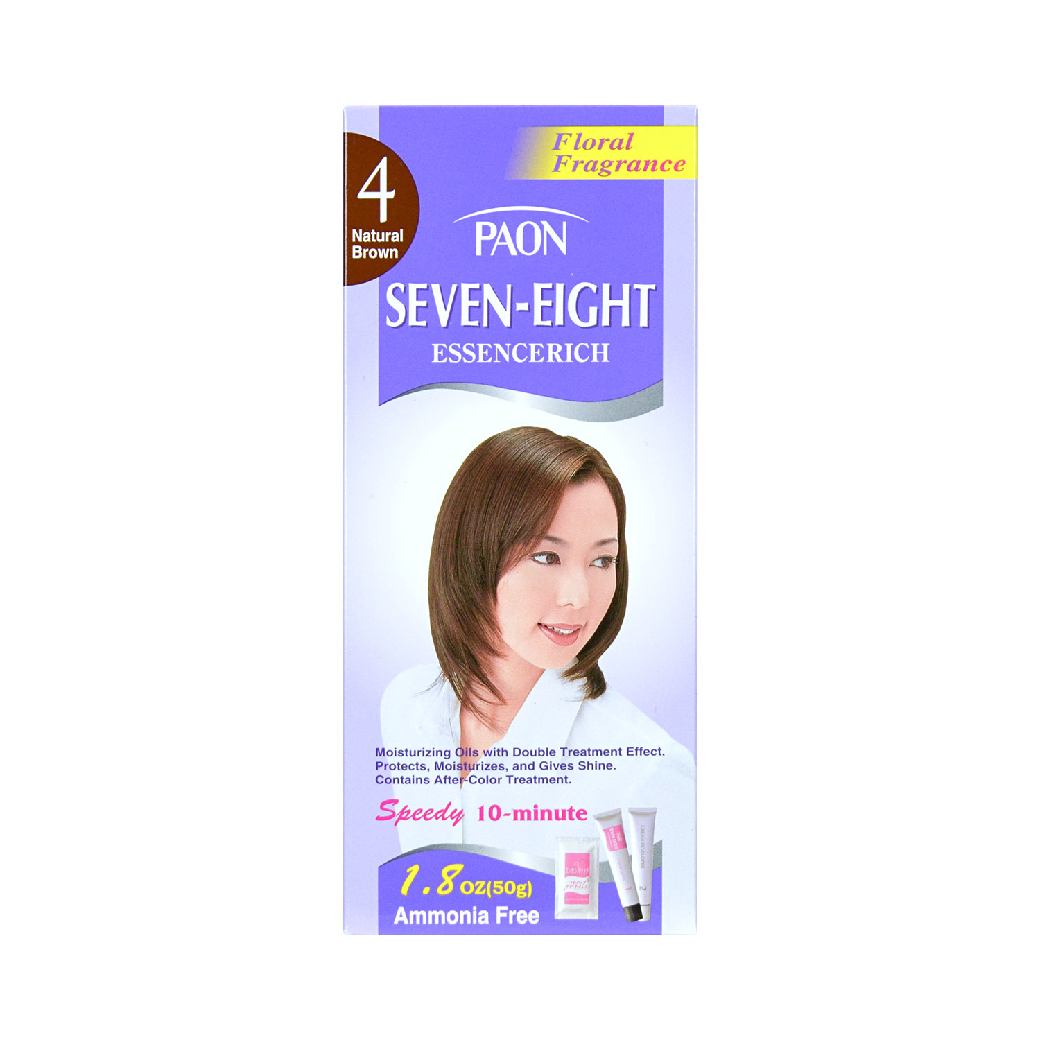 PAON SEVEN-EIGHT Essencerich Floral Fragrance Permanent Hair Color (#4 ...