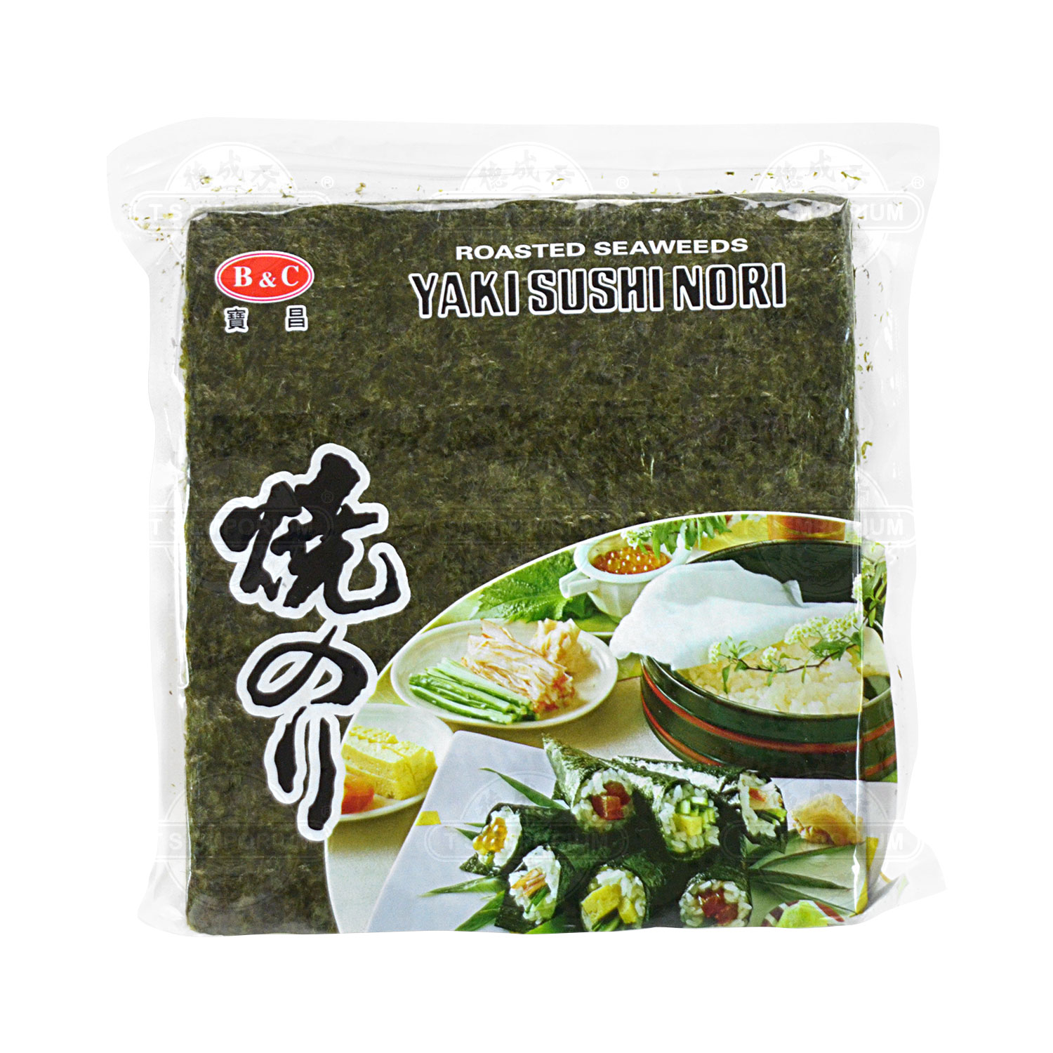 B&C Yaki Sushi Nori 50sheets 140g - Tak Shing Hong