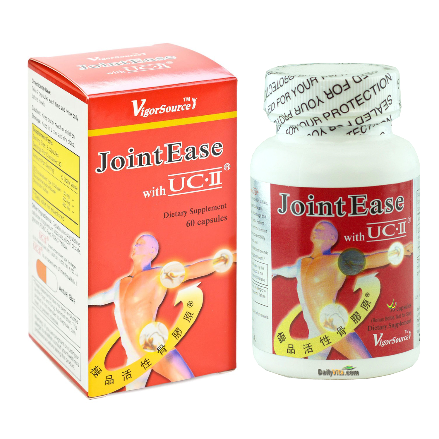 VIGOR SOURCE JointEase 60 Capsules - Tak Shing Hong