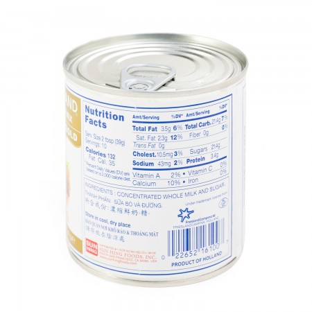 LONGEVITY BRAND Sweetened Condensed Milk - GOLD 397g/14oz - Tak Shing Hong