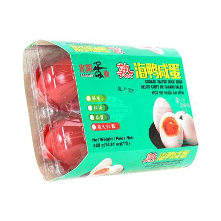 GOOSUN Cooked Salted Duck Eggs 6PCS - Tak Shing Hong